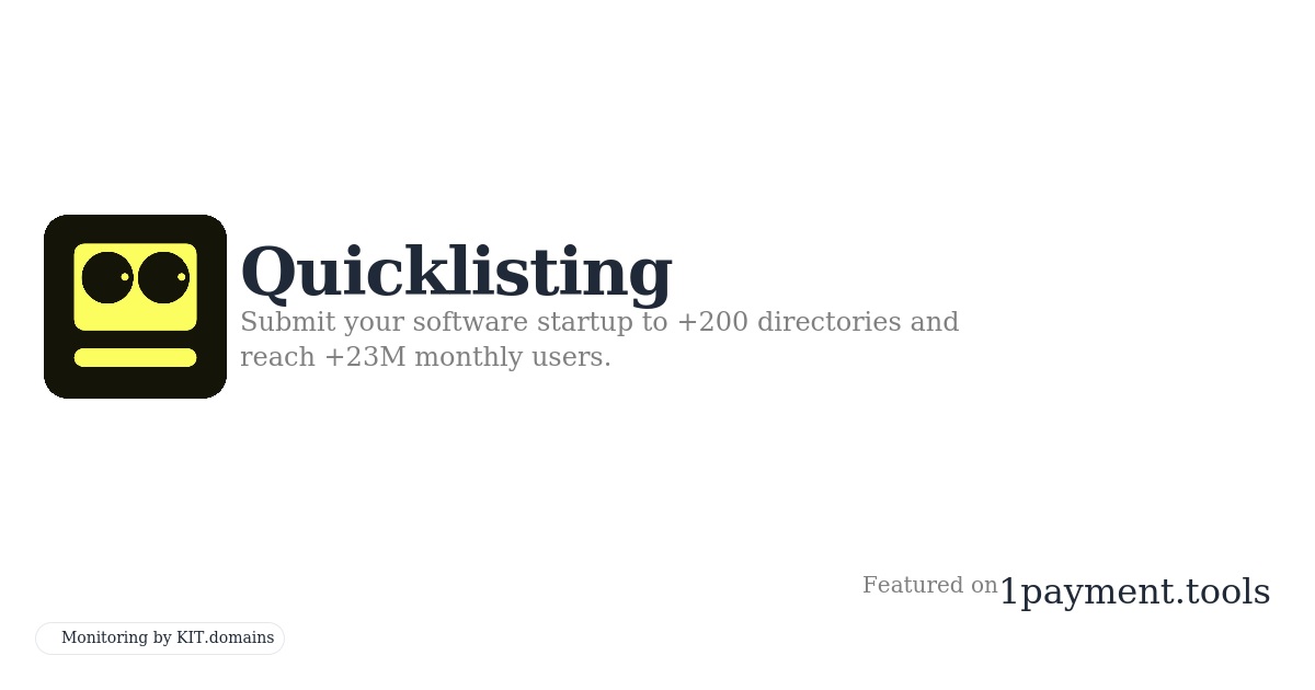 Quicklisting - One-Time Payment & Lifetime Subscription Tools - 1payment.tools | Pay Once Use ...