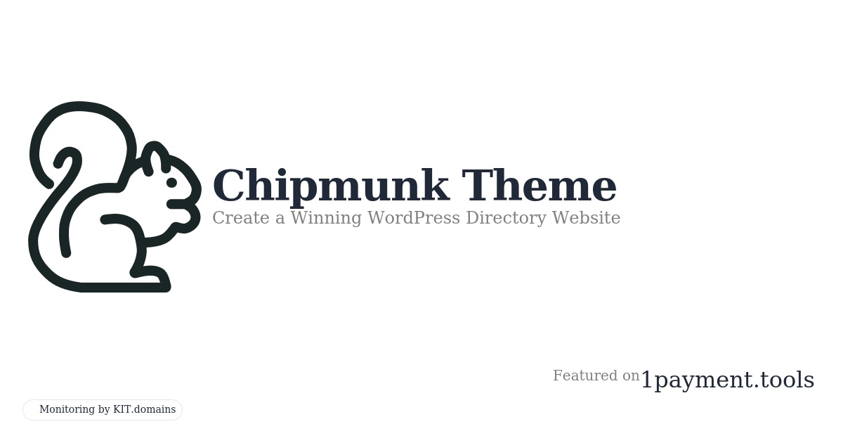 Chipmunk Theme - One-Time Payment & Lifetime Subscription Tools - 1payment.tools | Pay Once Use ...