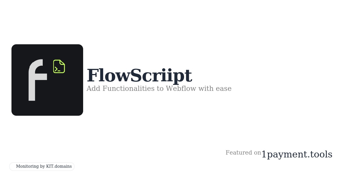 FlowScriipt - One-Time Payment & Lifetime Subscription Tools - 1payment.tools | Pay Once Use Forever